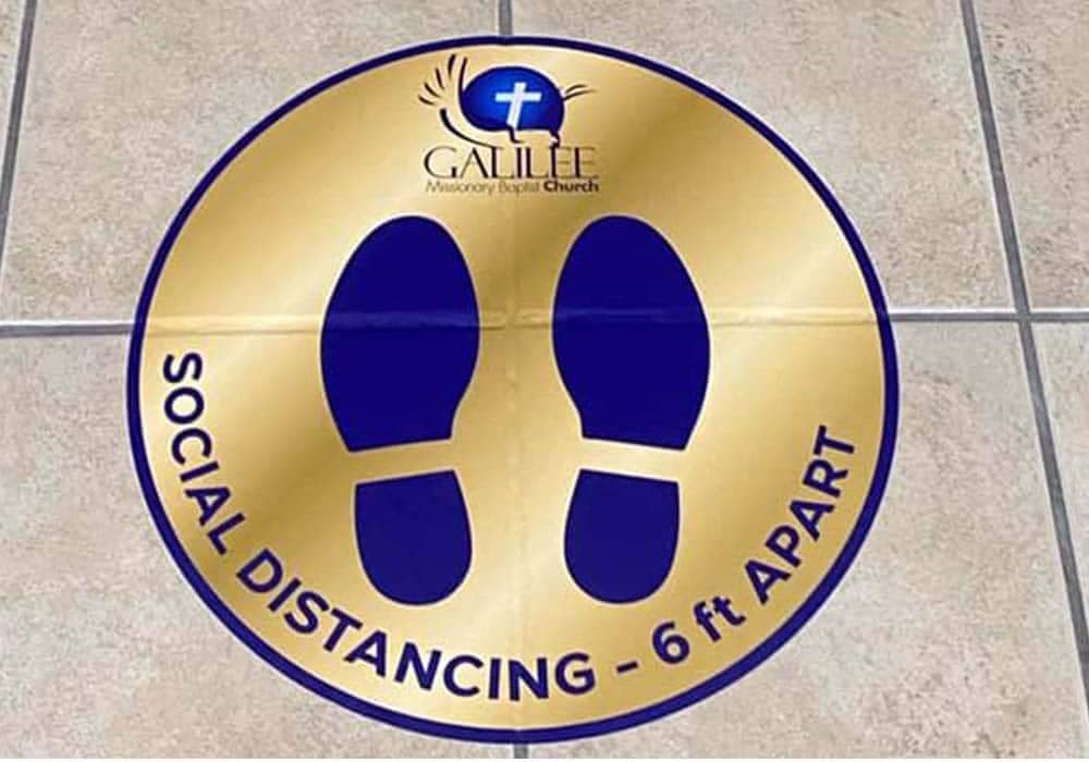 Galilee Baptist Church-COVID 19 Signs - Best #1 Sign Shop
